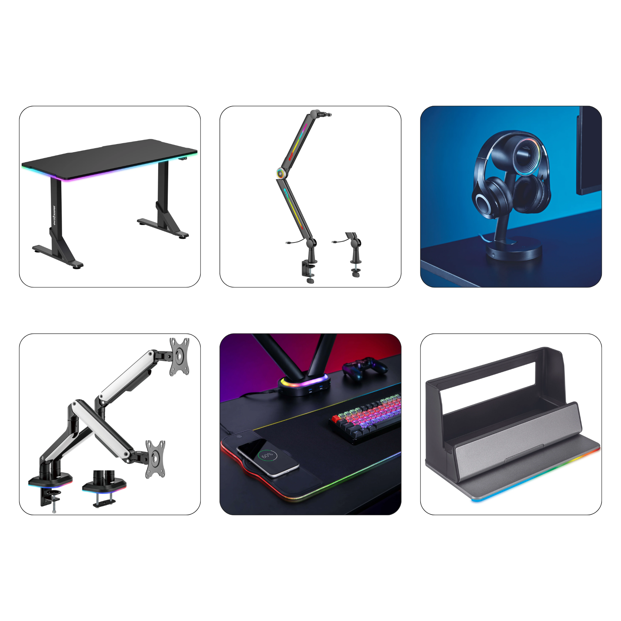 Colossus Ultimate RGB Set-Up Bundle (Double Monitor) – Outshine Gaming