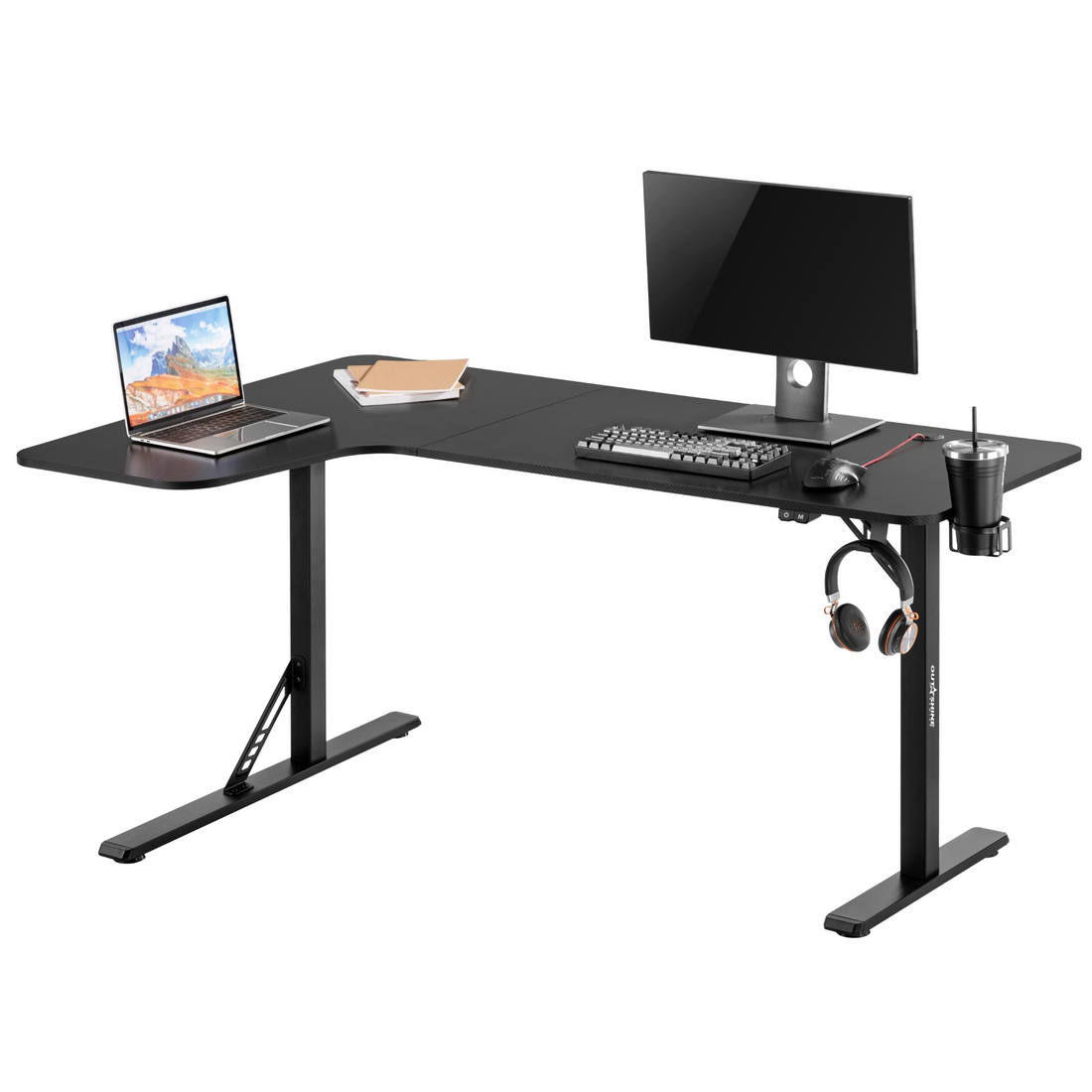 Citadel Corner L Shaped Gaming Desk | Outshine Gaming Desk | Free UK ...